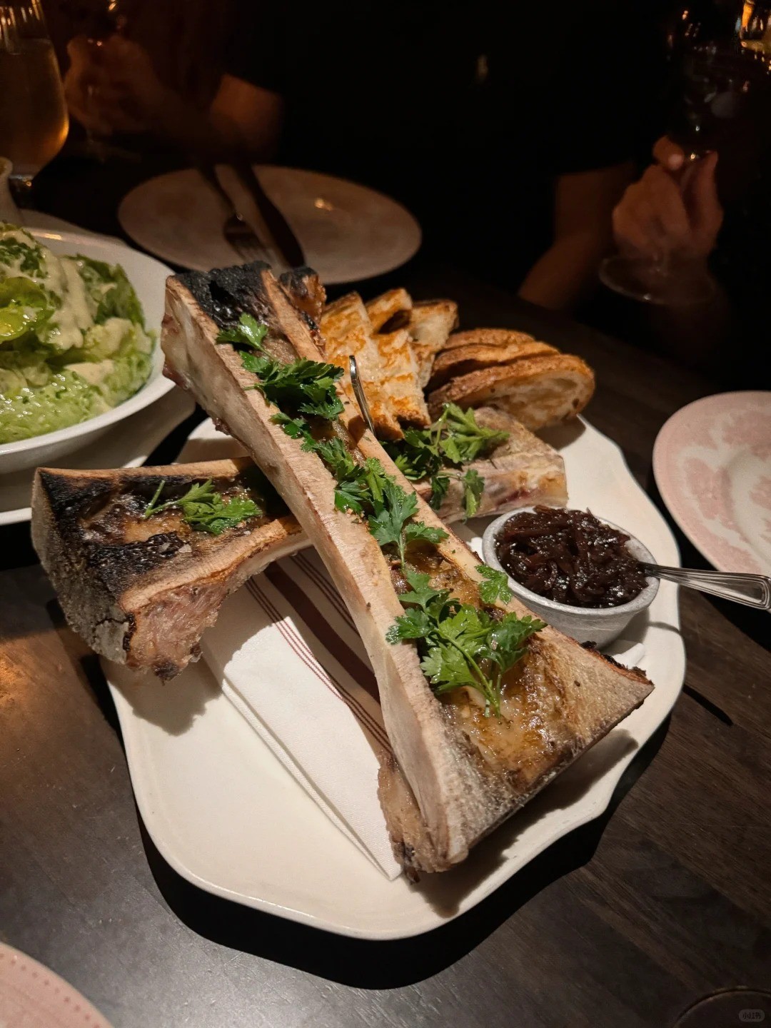 This bone marrow with fried bread 🥪 is so crispy and fragrant. by ...